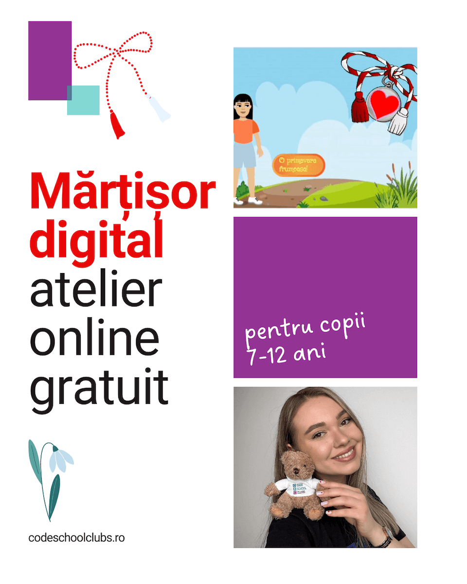 Mărțișor digital: atelier gratuit de programare pentru copii - Code ...