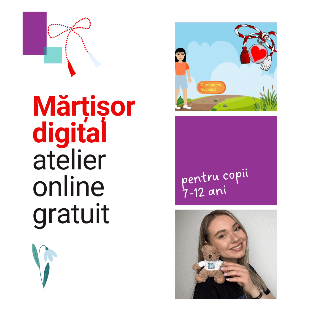 Mărțișor digital: atelier gratuit de programare pentru copii - Code ...